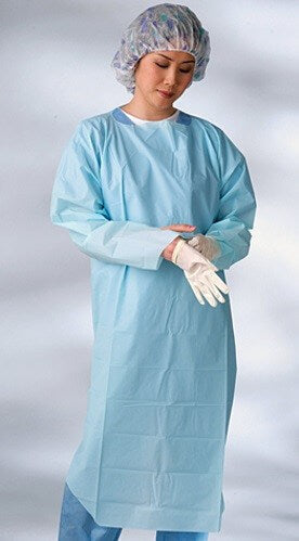 Advance® Thumb Loop Style Isolation Gowns with ties – DominionRoadPharmacy