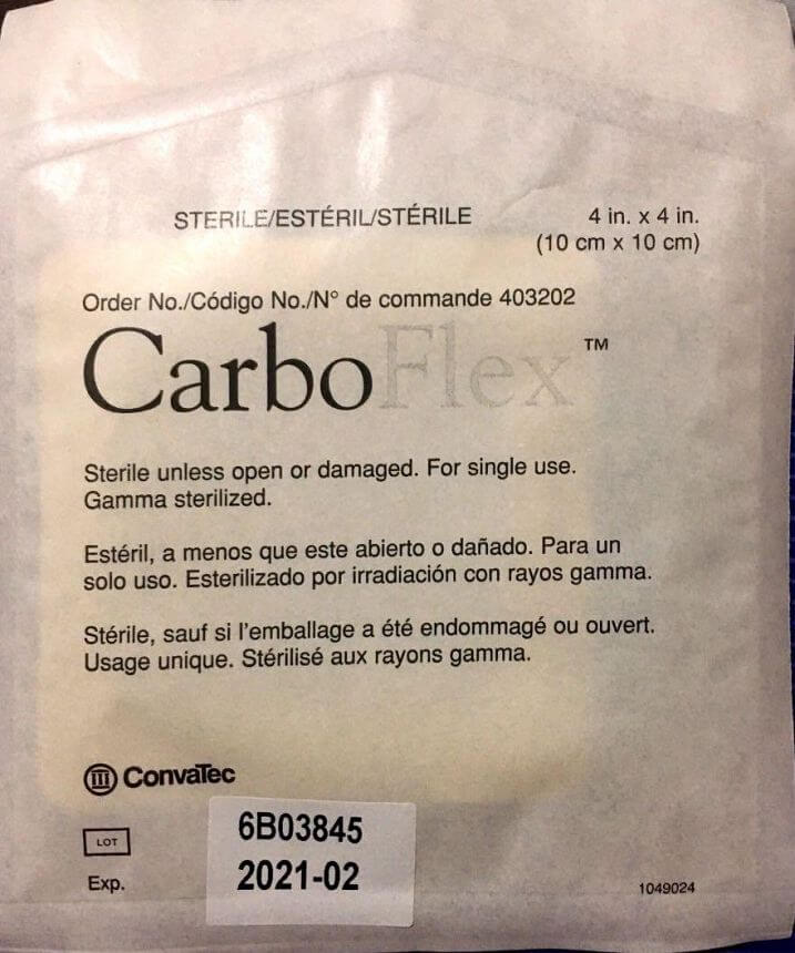 Carboflex dressing 10x10cm – DominionRoadPharmacy